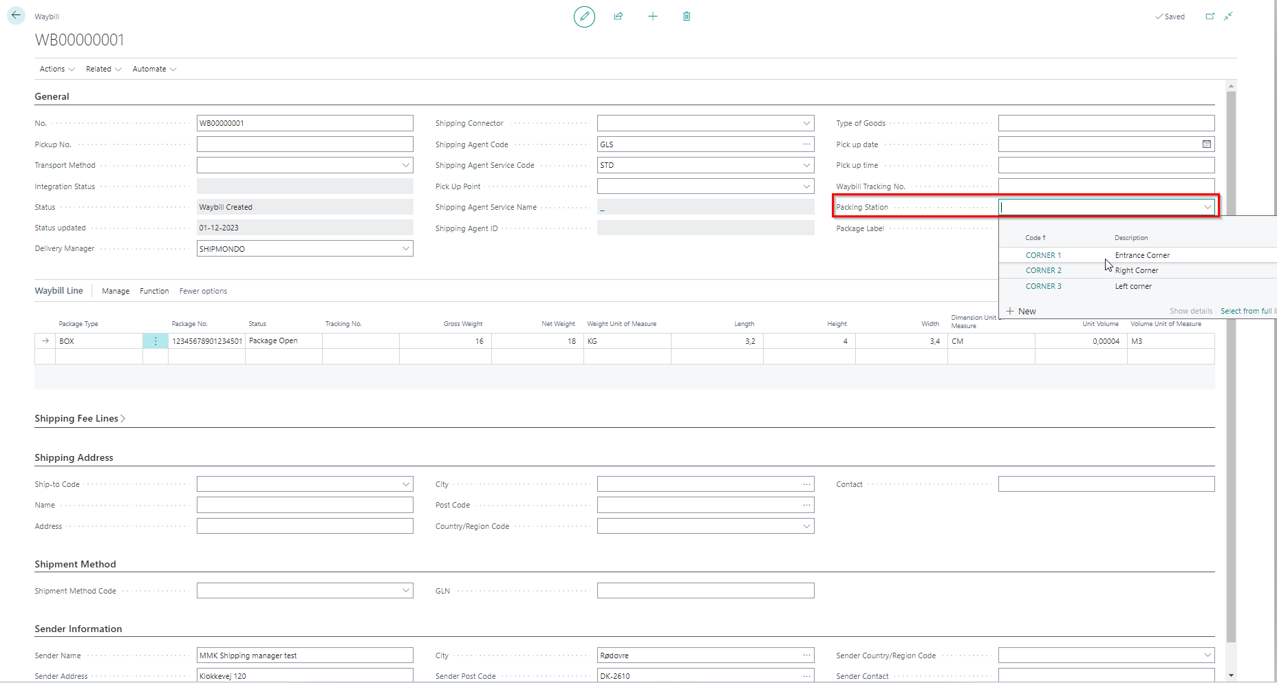 Packing Stations on Waybill – Abakion